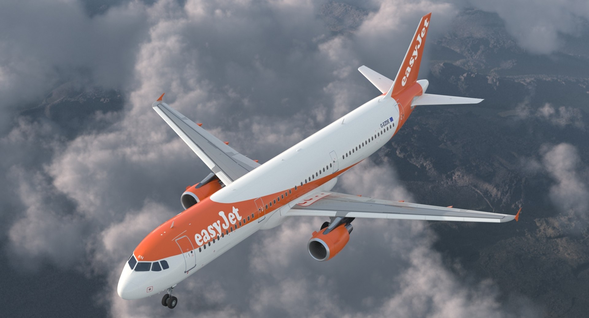 Airbus A321 Easyjet Airline 3D Model - TurboSquid 1272216