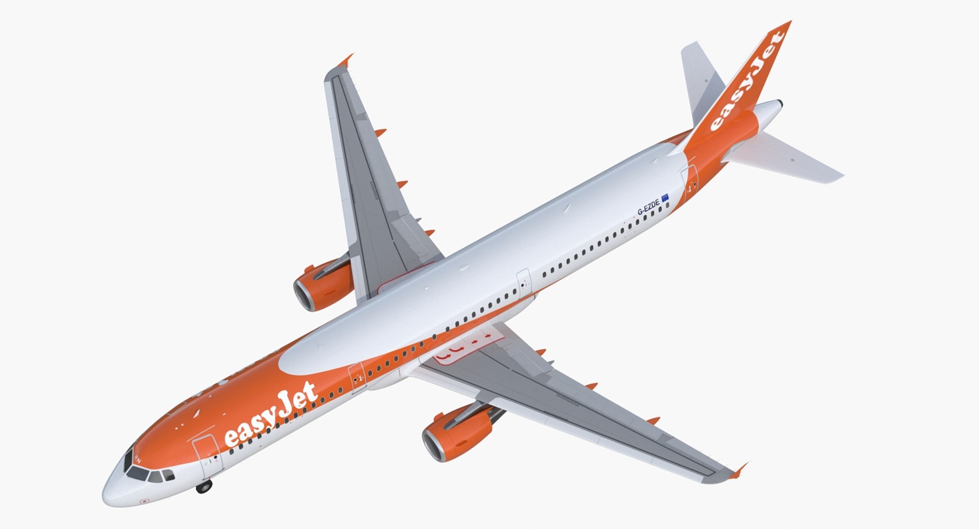 Airbus A321 Easyjet Airline 3D Model - TurboSquid 1272216