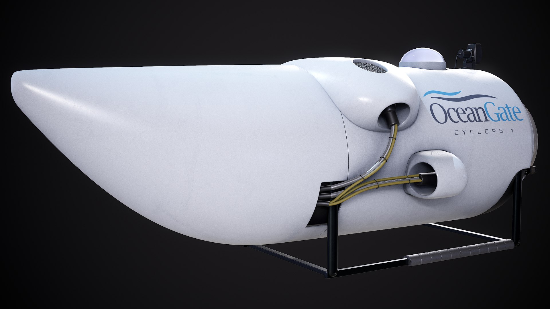 Submarine Touring Ocean Gate Cyclops PBR 3D model - TurboSquid 1754071