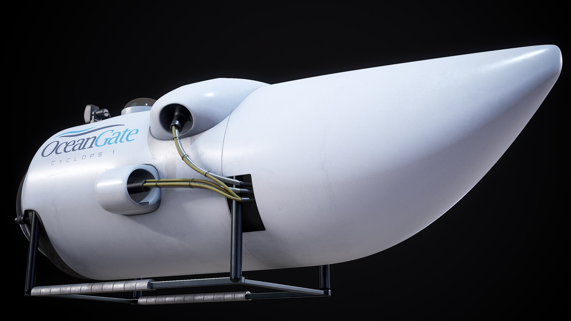 Submarine Touring Ocean Gate Cyclops PBR 3D model - TurboSquid 1754071