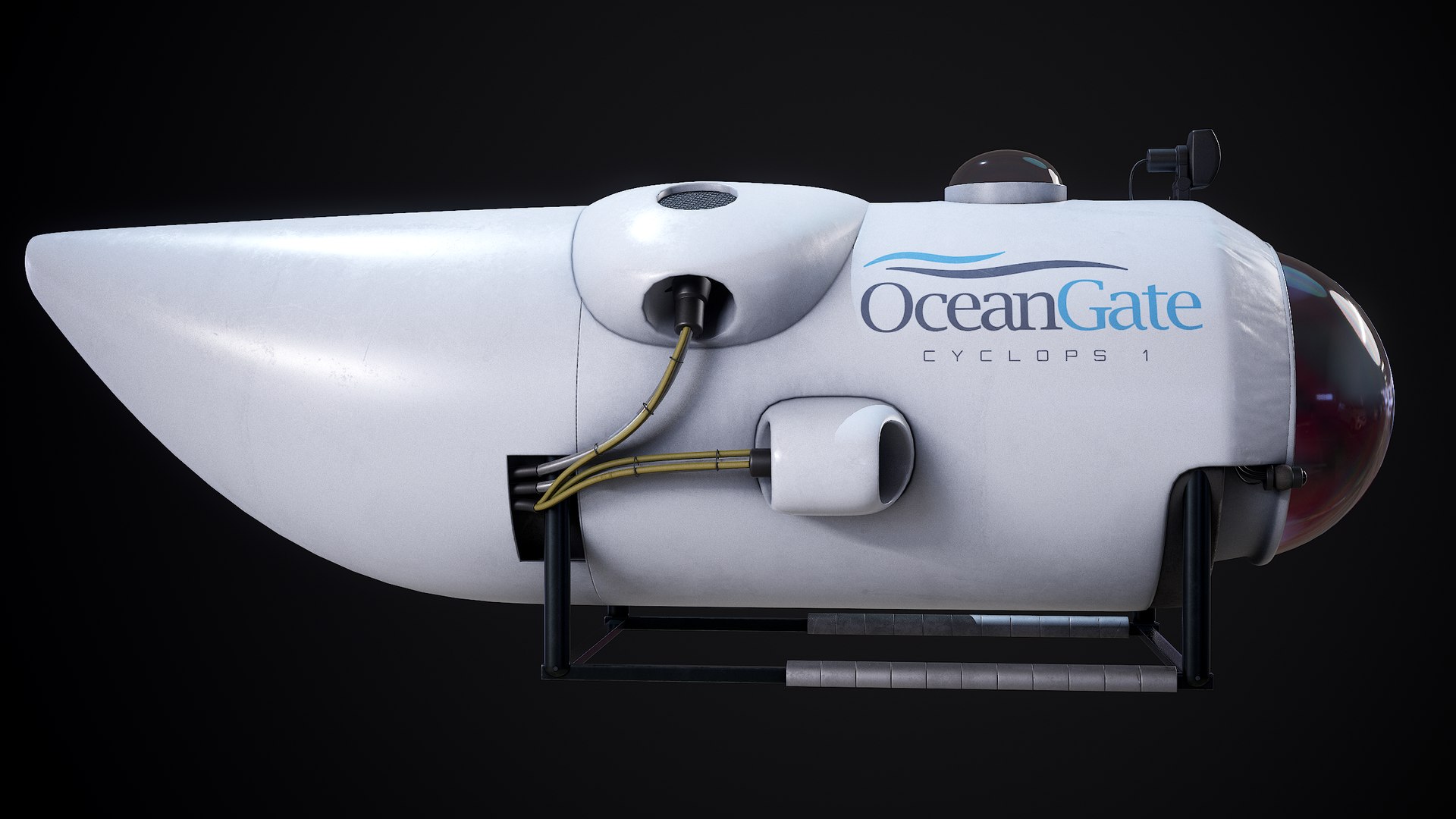 Submarine Touring Ocean Gate Cyclops PBR 3D model - TurboSquid 1754071