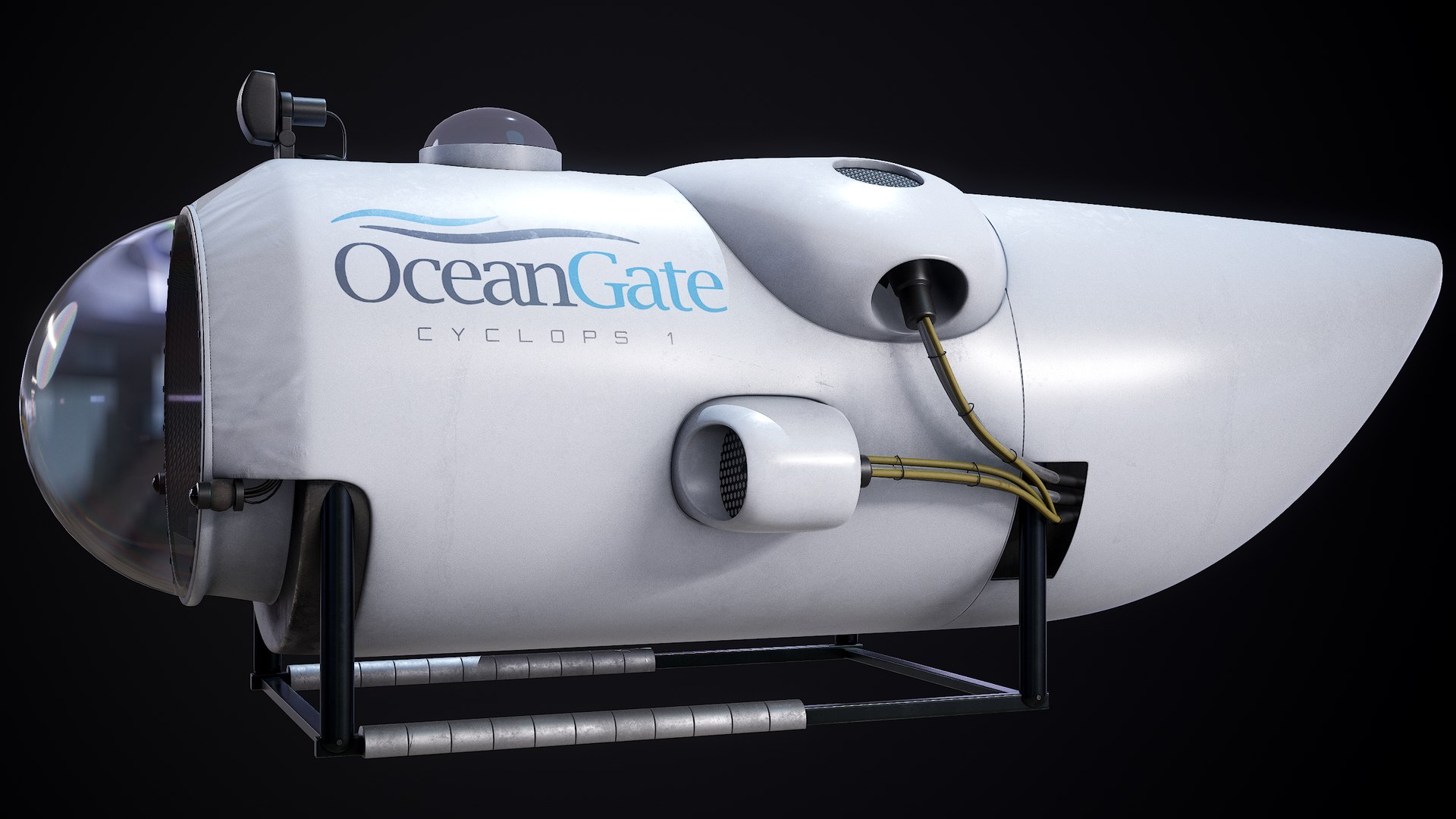 Submarine Touring Ocean Gate Cyclops PBR 3D model - TurboSquid 1754071