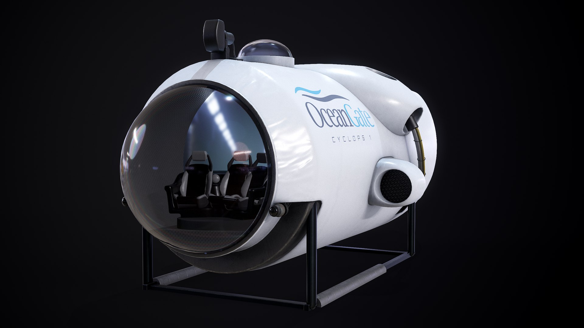 Submarine Touring Ocean Gate Cyclops PBR 3D model - TurboSquid 1754071