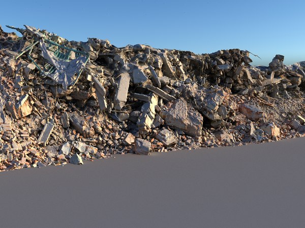 3D model barricade wall debris ultra - TurboSquid 1494394