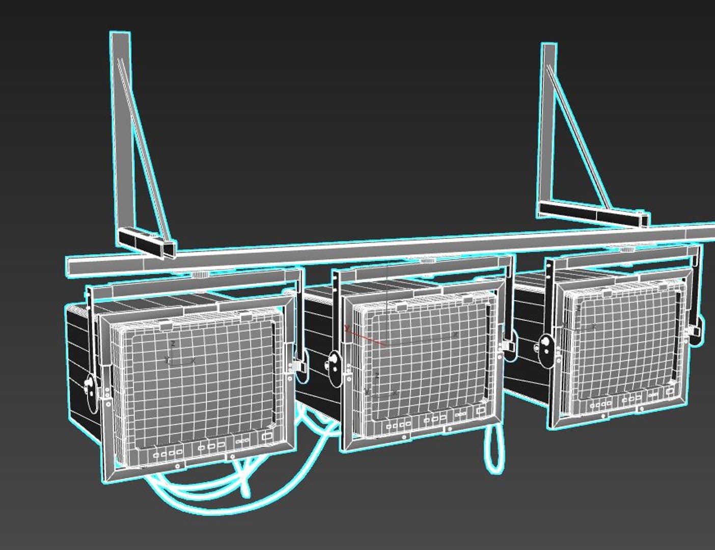 Security Monitors 3D Model - TurboSquid 1827322