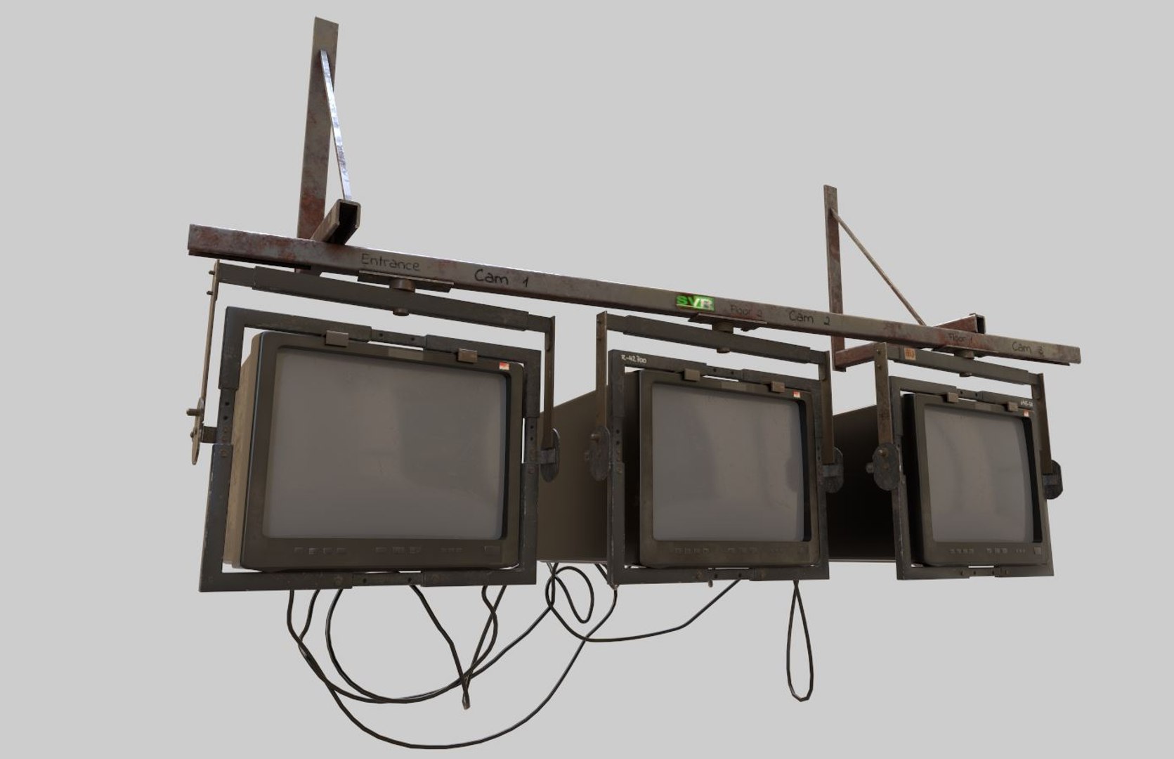 Security Monitors 3D Model - TurboSquid 1827322