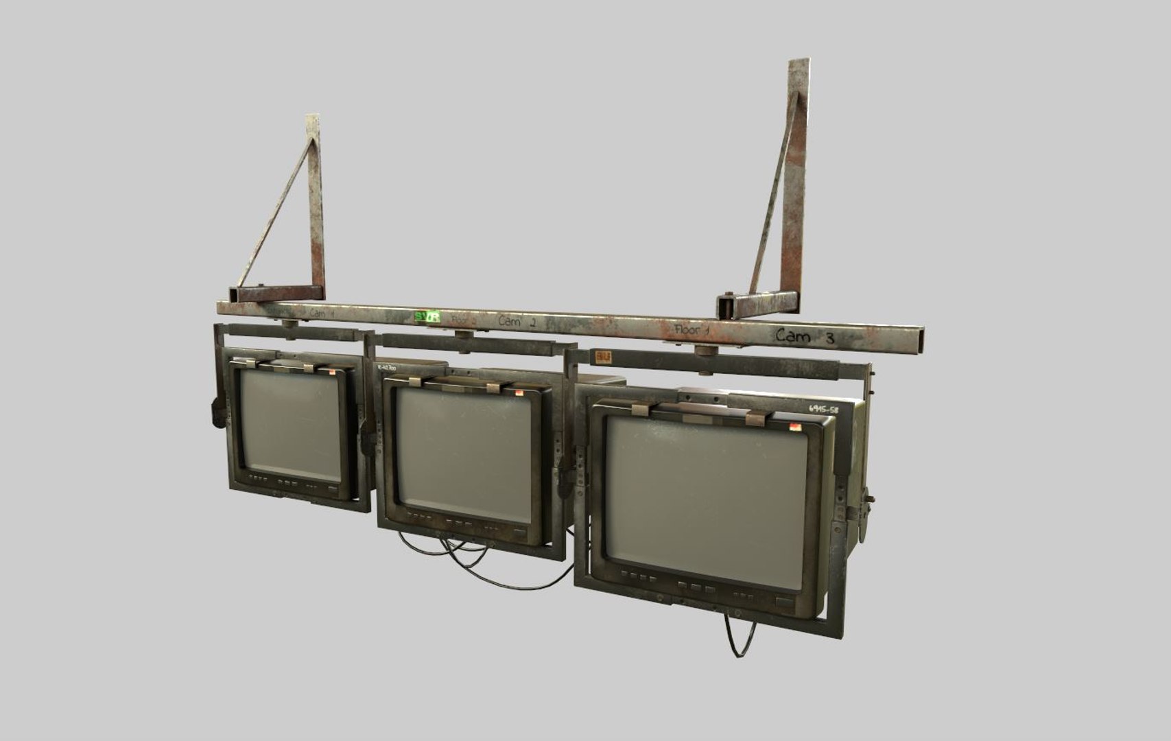 Security Monitors 3D Model - TurboSquid 1827322