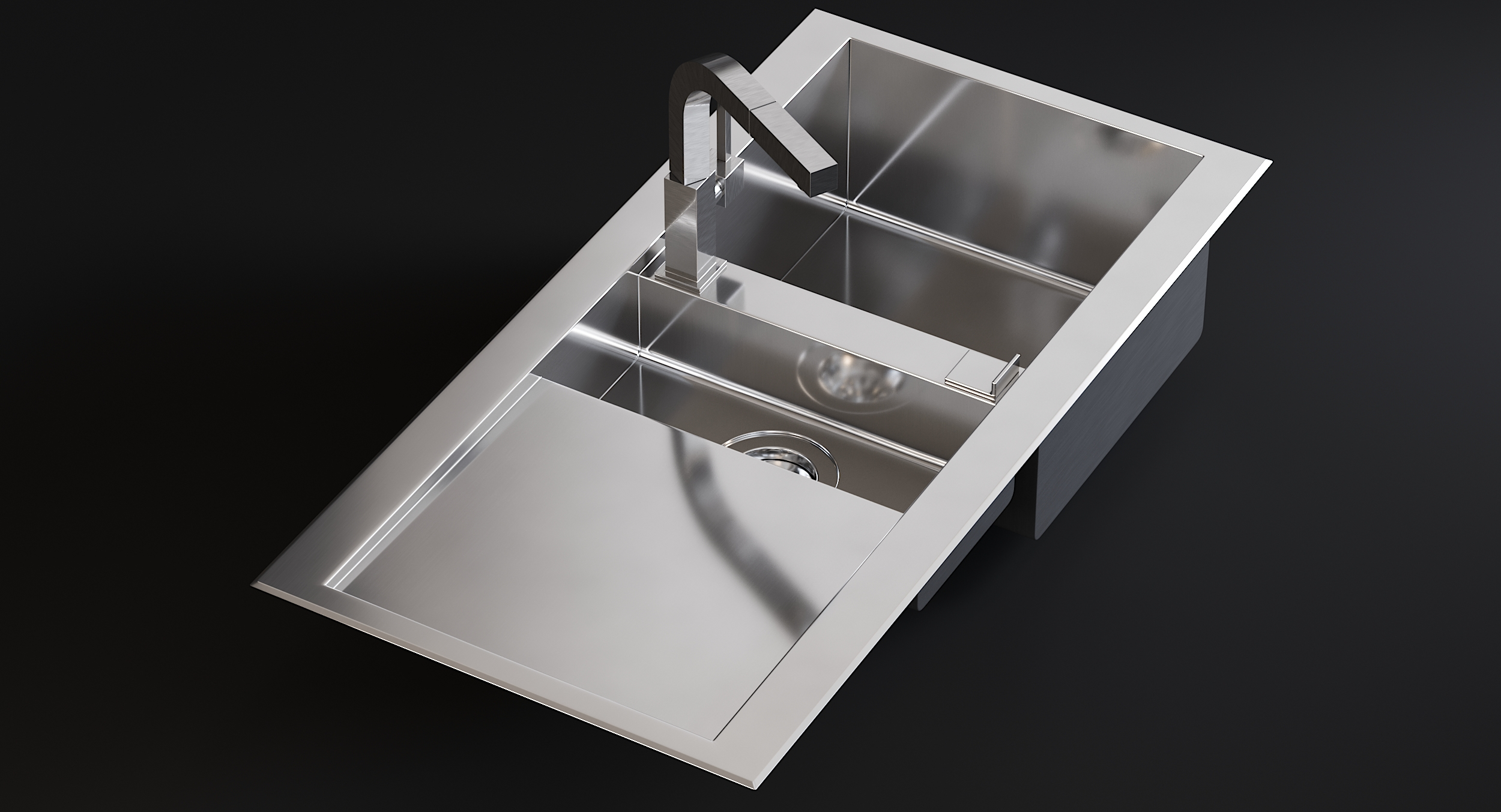 Sink smeg tap 3D model - TurboSquid 1404099