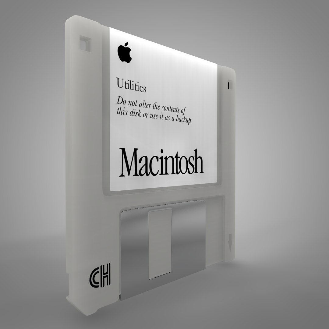 Apple Macintosh Floppy Disk 3D Model - TurboSquid 1414920