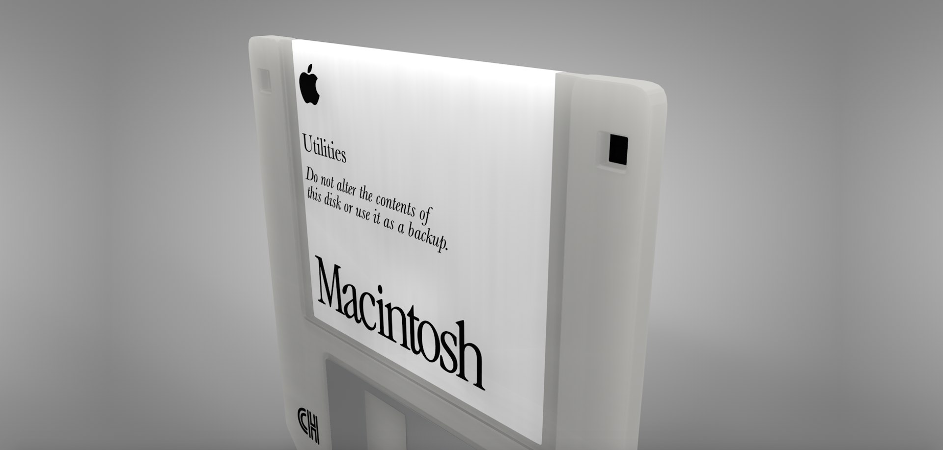 Apple Macintosh Floppy Disk 3D Model - TurboSquid 1414920