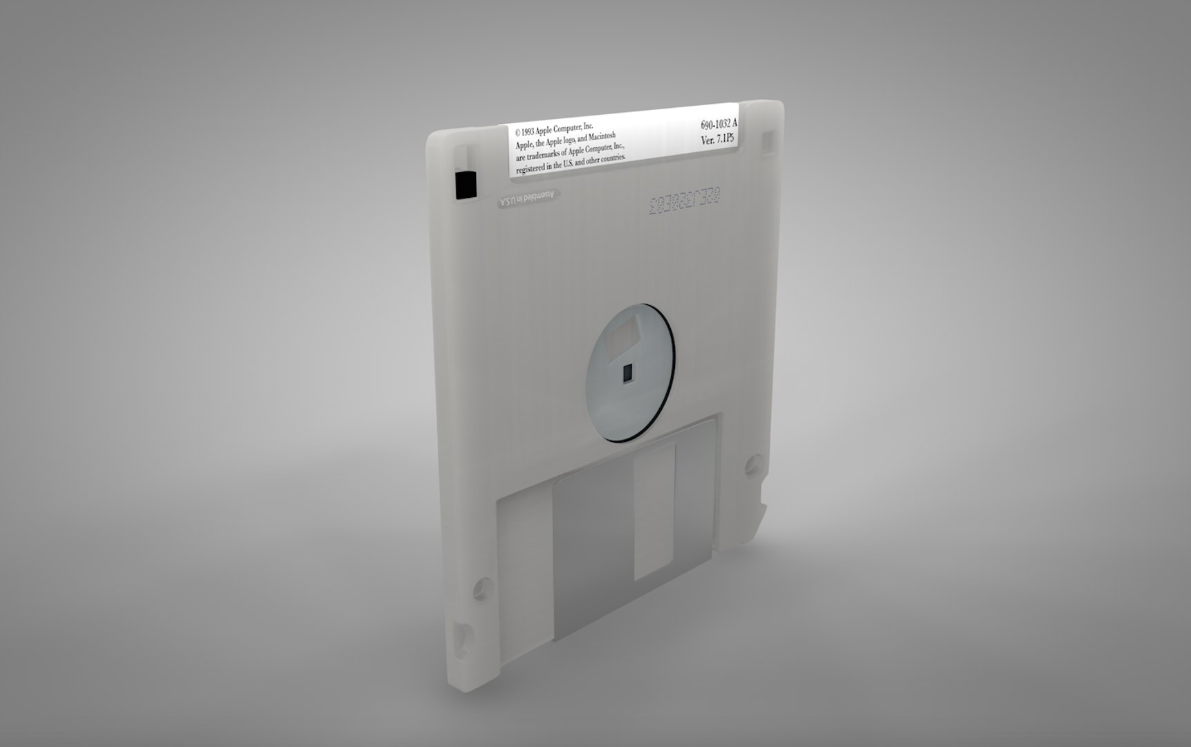 Apple Macintosh Floppy Disk 3D Model - TurboSquid 1414920