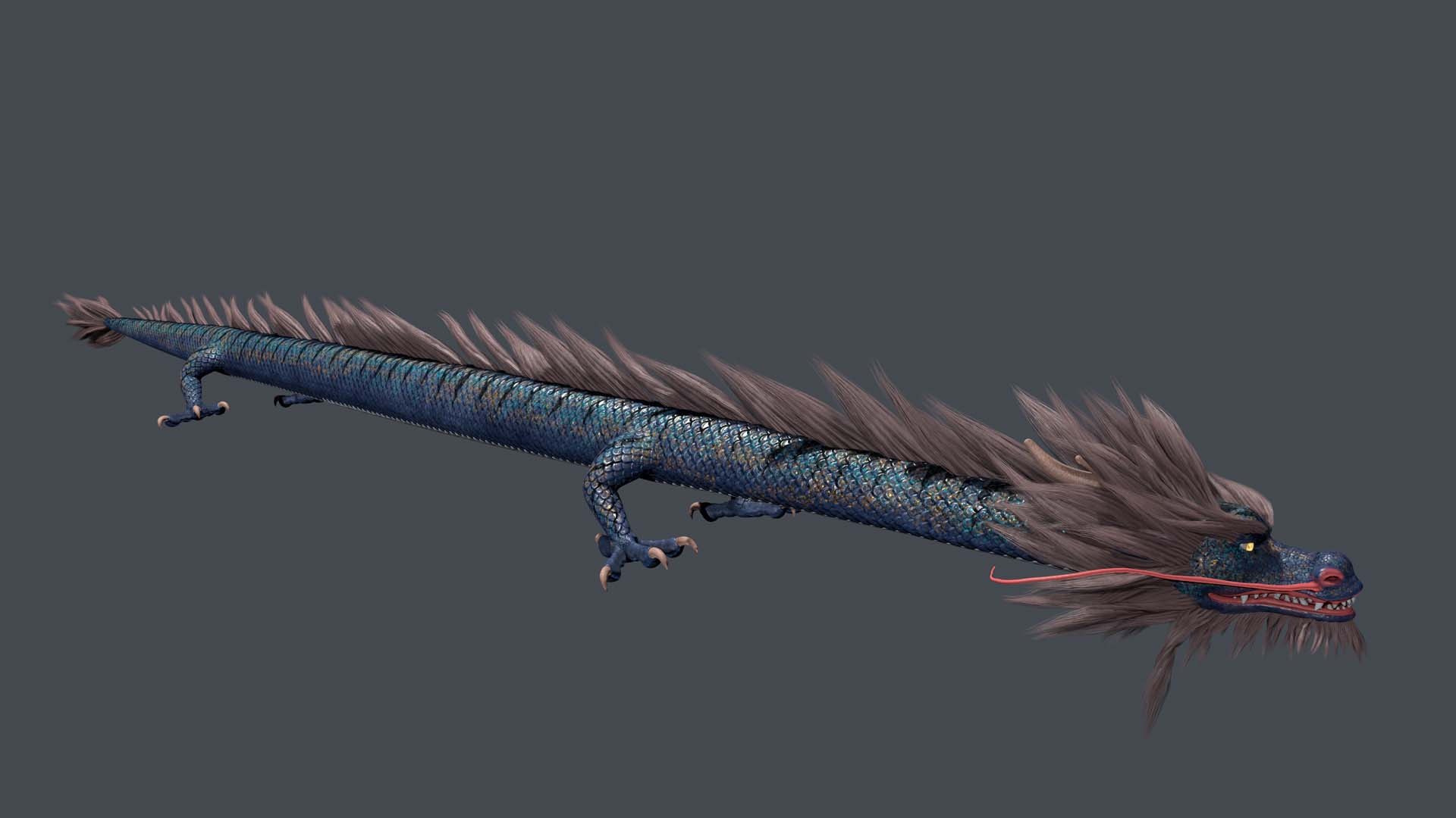 Chinese Dragon Loong 3D Model - TurboSquid 2219080