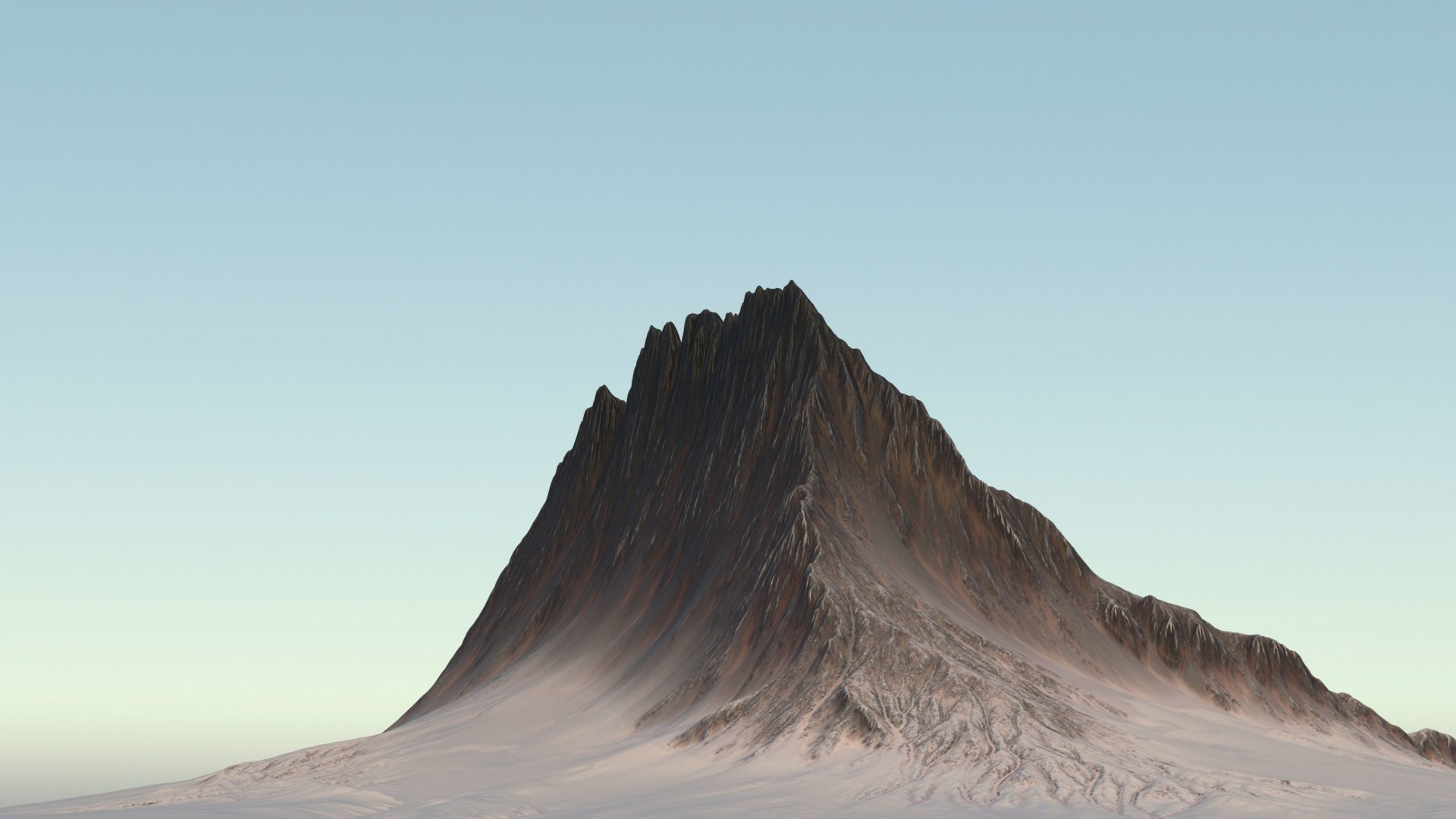 Snowy mountain small ridge model - TurboSquid 1826157