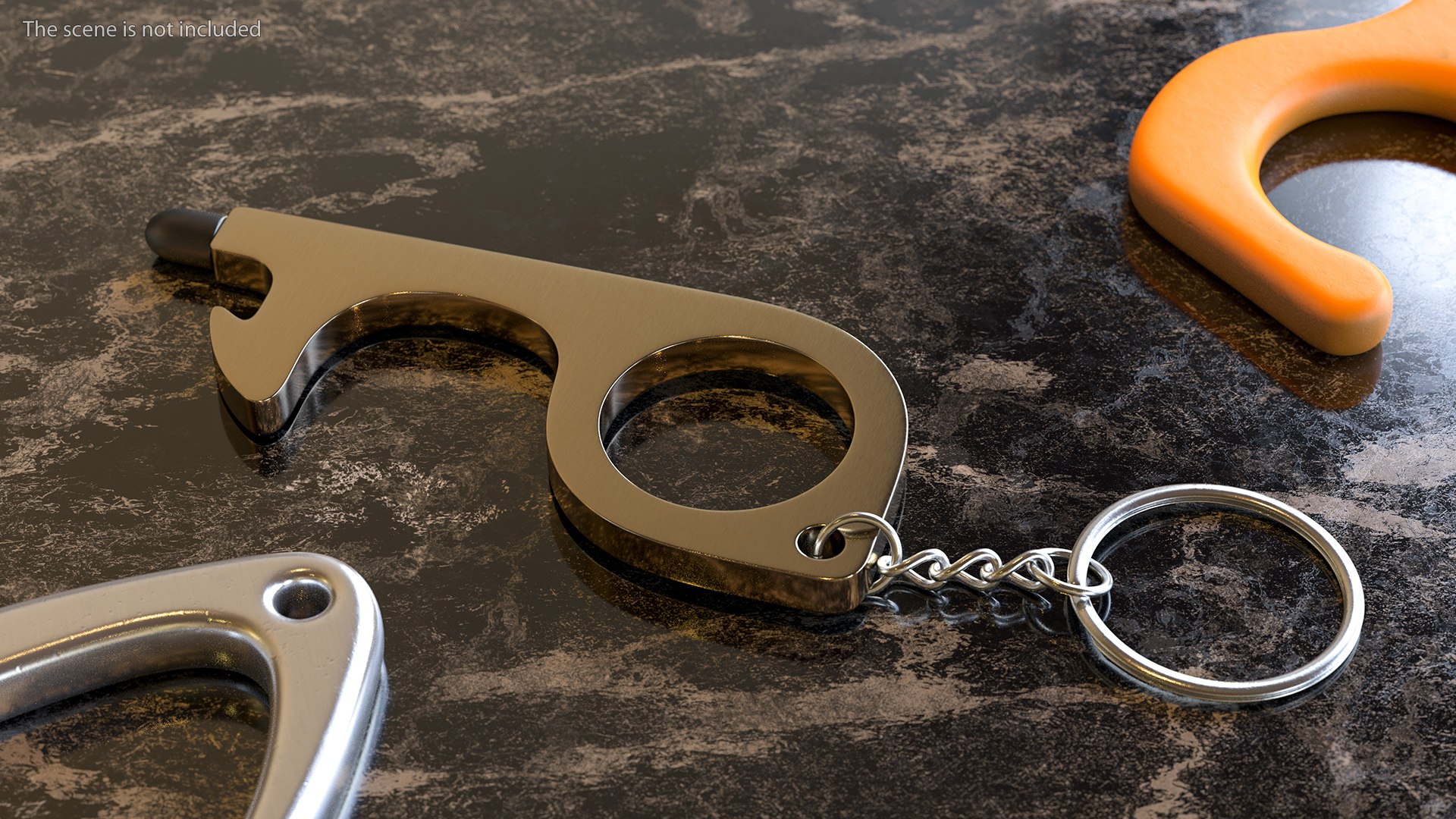 3D touch tool keychain brass - TurboSquid 1625858