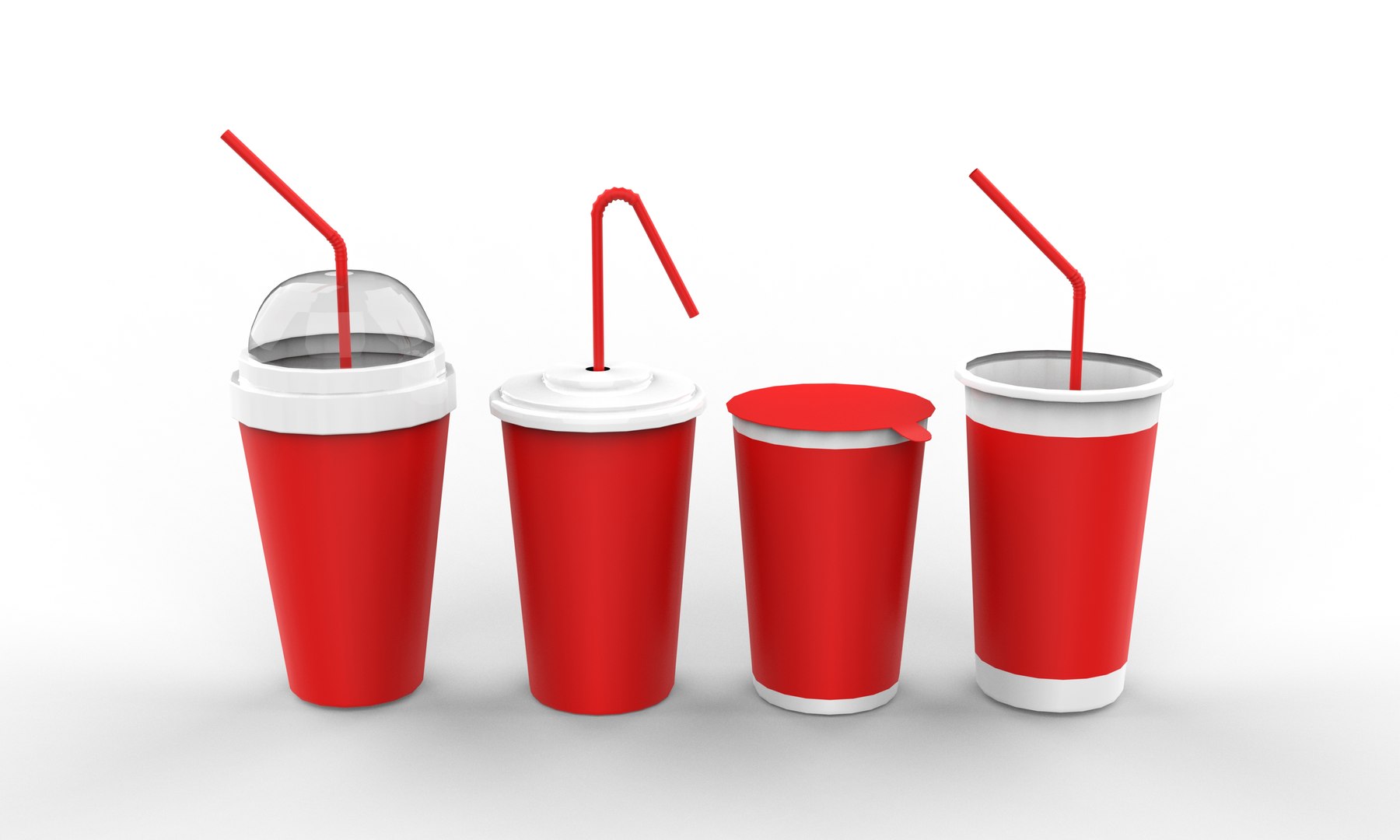3D Paper Cup Low-poly 3D Model Model - TurboSquid 2349313