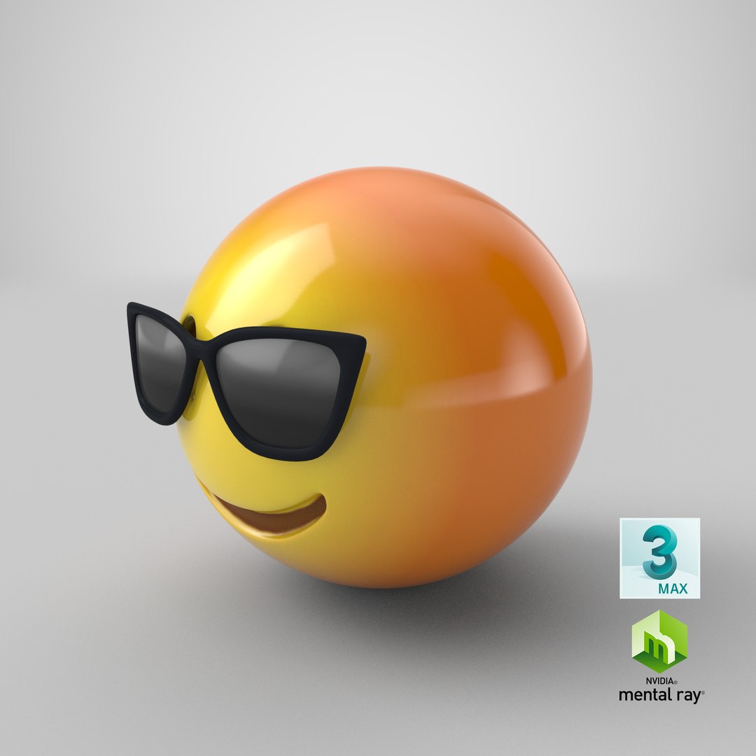 3D emoji 12 smiling face model - TurboSquid 1367617