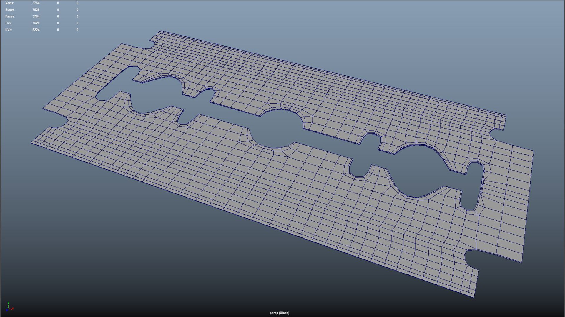 3D Razor Blade Model - TurboSquid 2327261