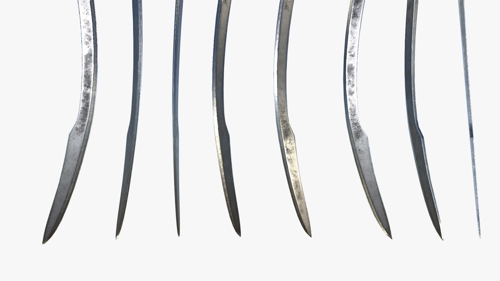 Fantasy Sword RPG Ottoman Kilij Pusat Scimitar Sabre Sword Curved Blade ...