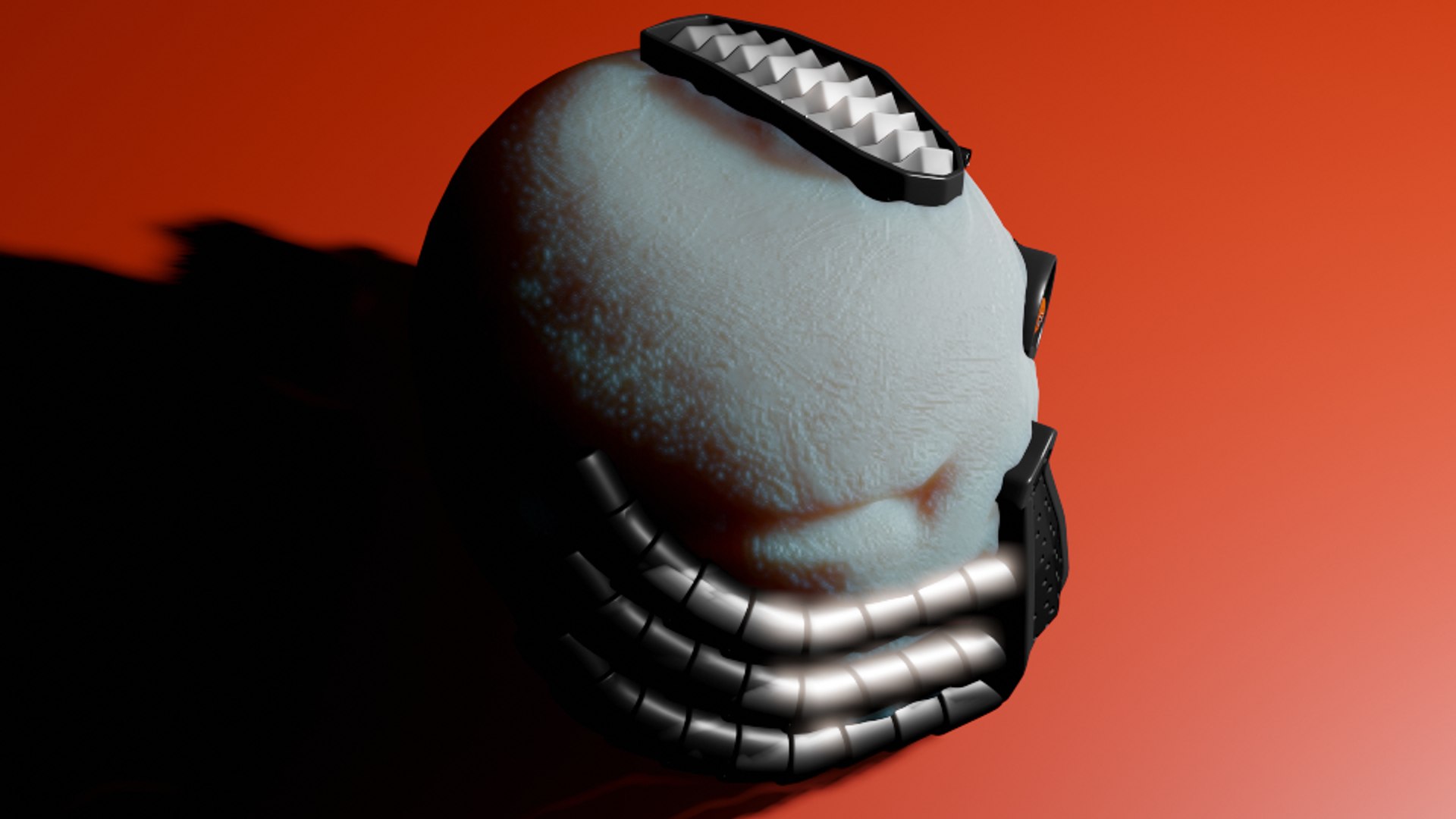 3D Alien Cyborg Head - TurboSquid 1367741