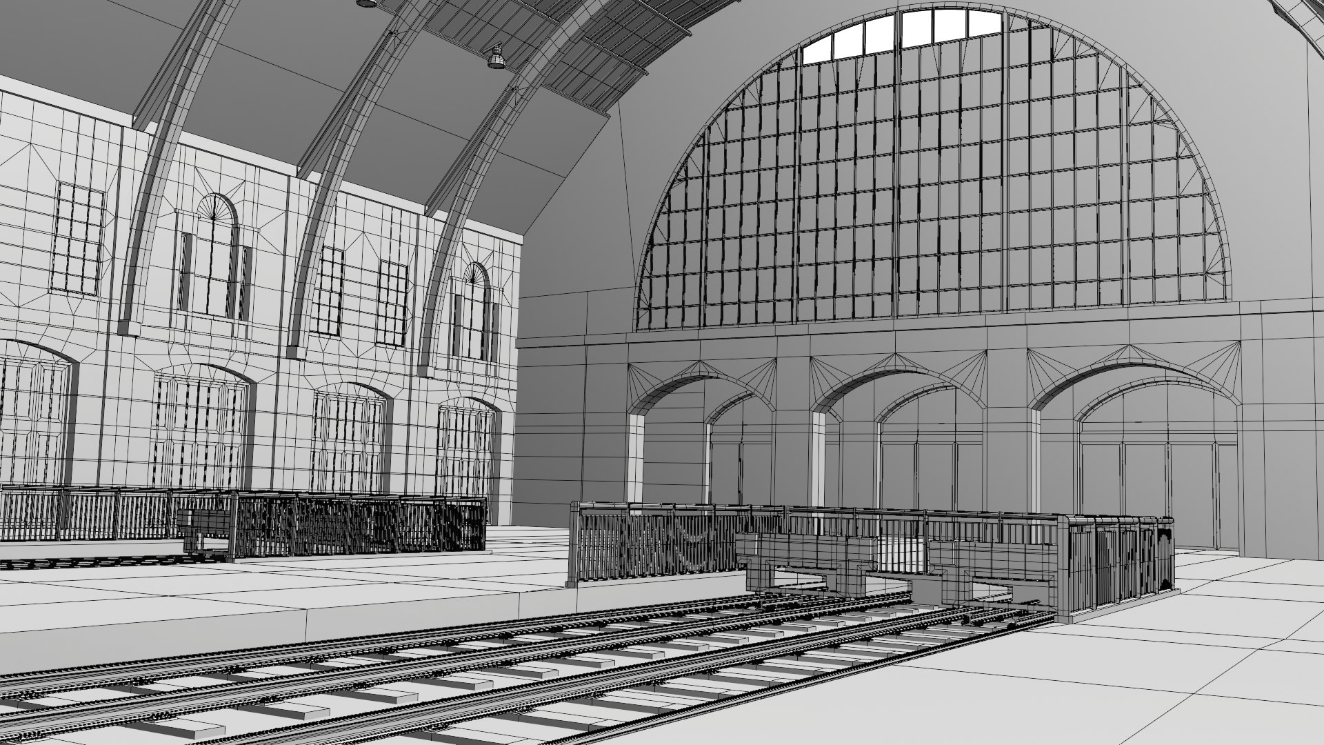3D Railway Station King S Model - TurboSquid 1608483