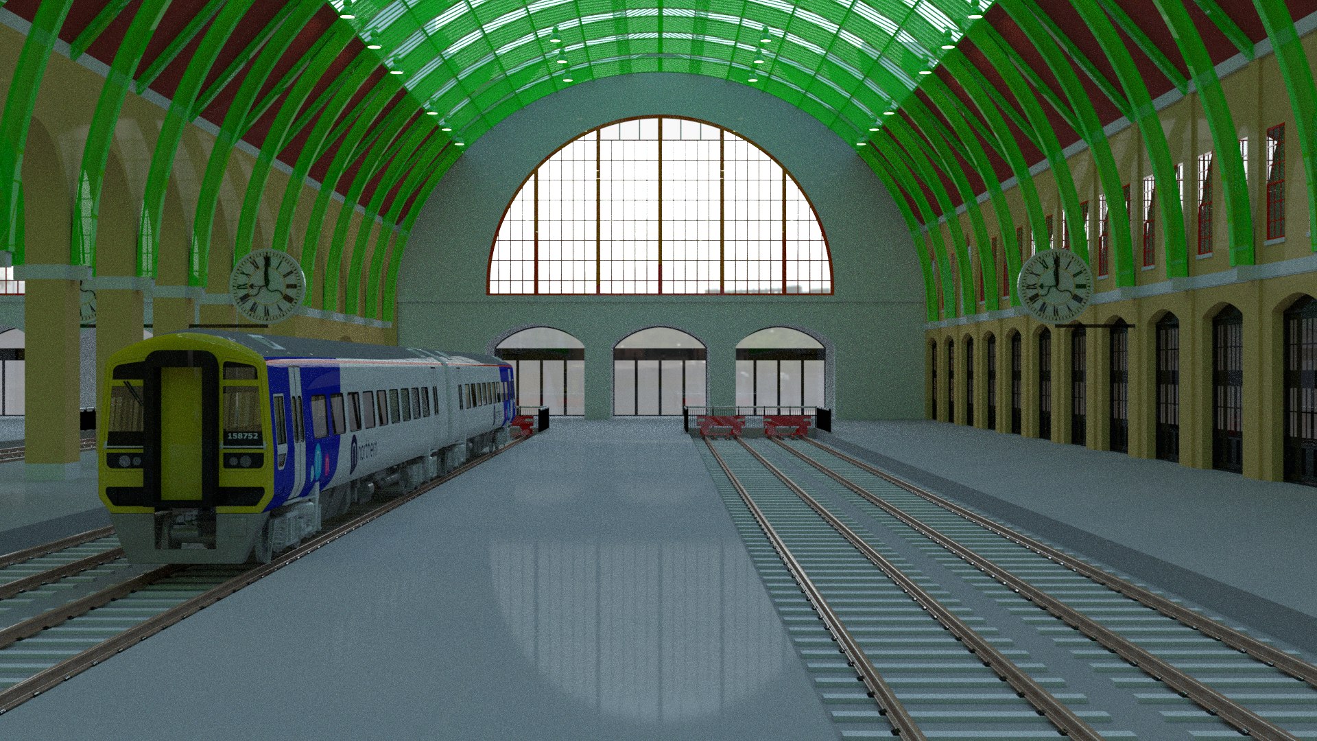 3D Railway Station King S Model - TurboSquid 1608483