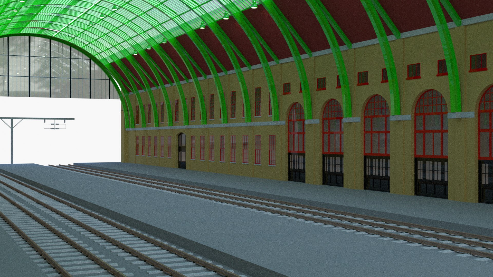 3D Railway Station King S Model - TurboSquid 1608483