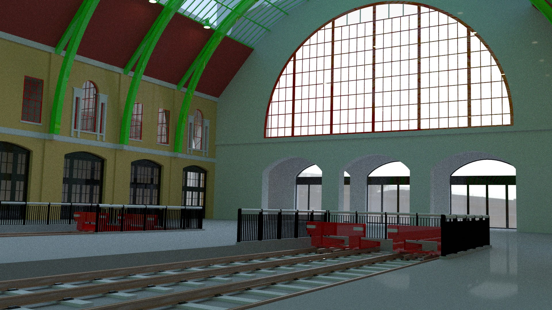 3D Railway Station King S Model - TurboSquid 1608483