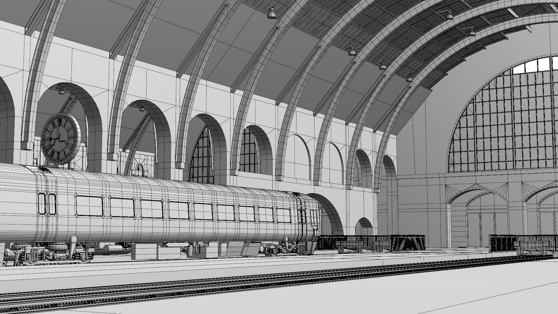 3D Railway Station King S Model - TurboSquid 1608483