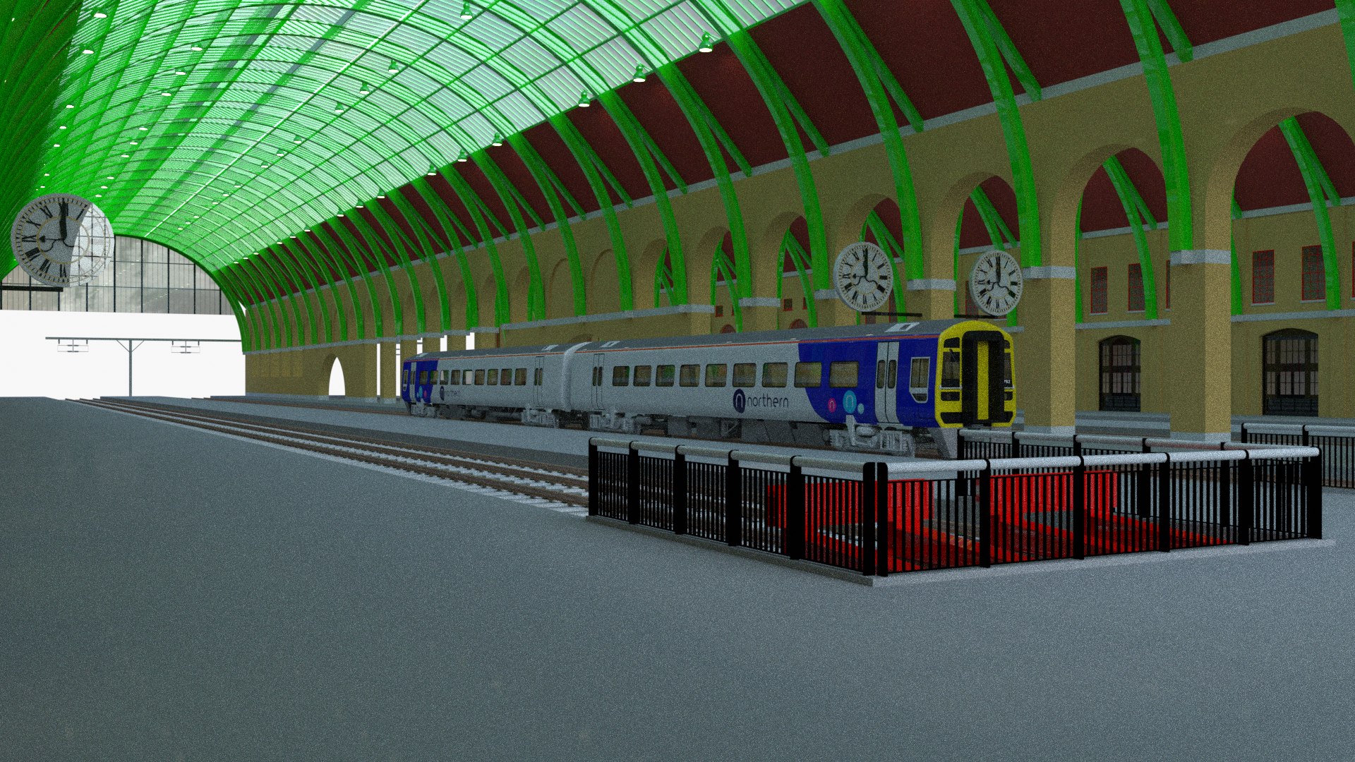 3D Railway Station King S Model - TurboSquid 1608483