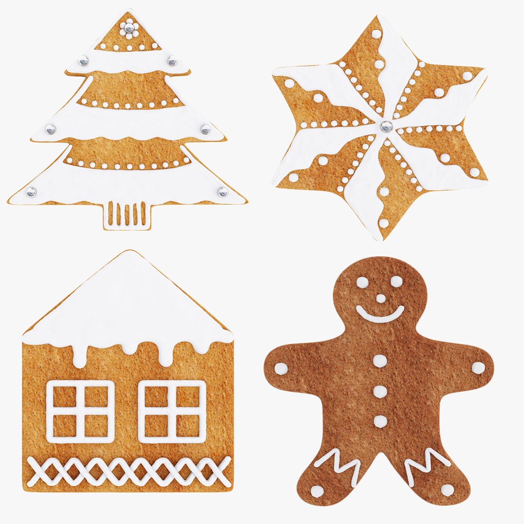Christmas Cookie Collection 3D Model - TurboSquid 1982378
