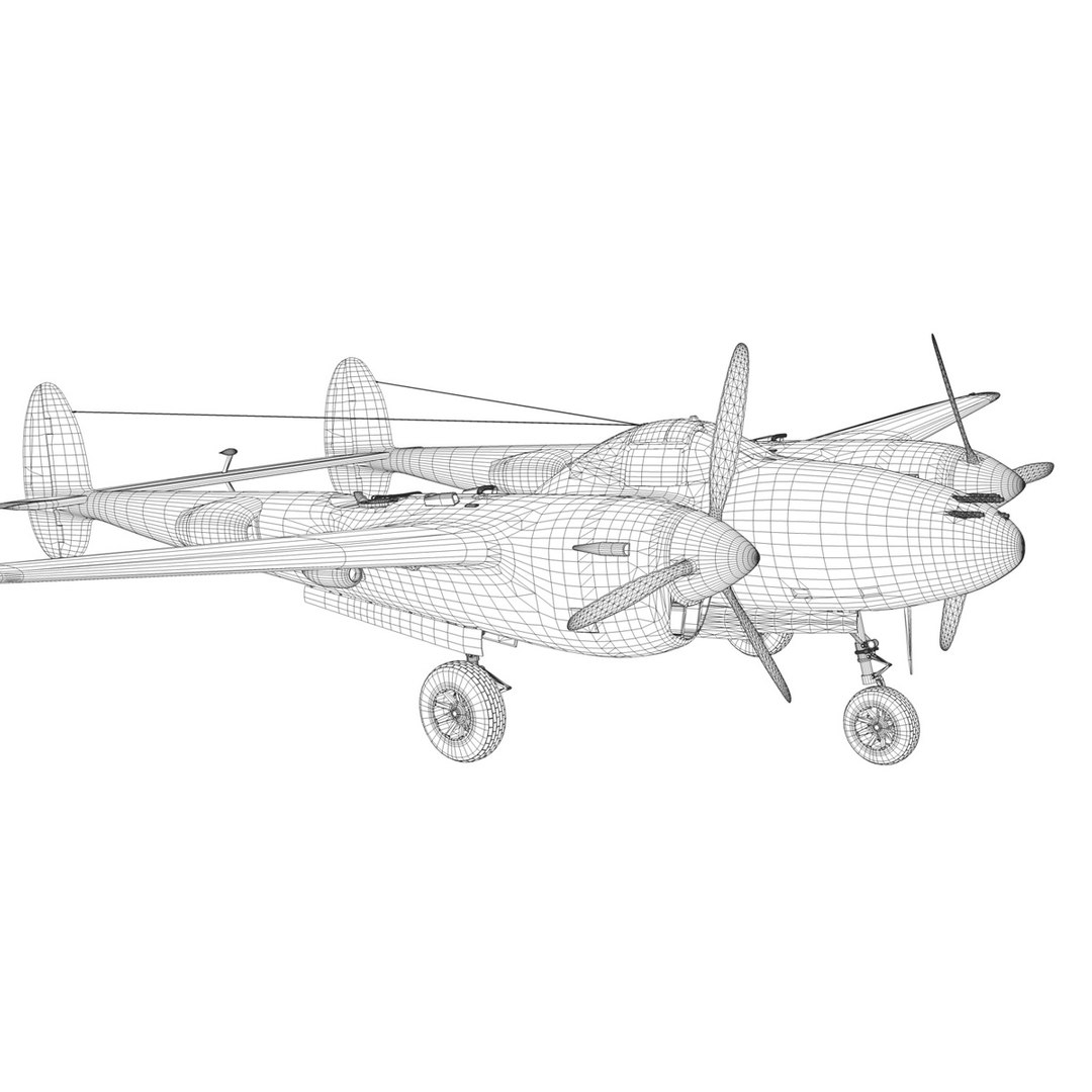3d Lockheed Lightning - Beautiful Model