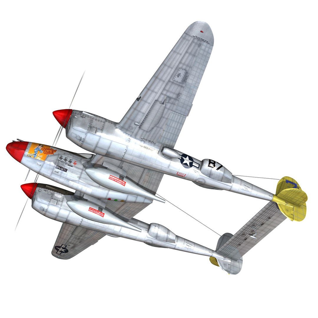 3d Lockheed Lightning - Beautiful Model
