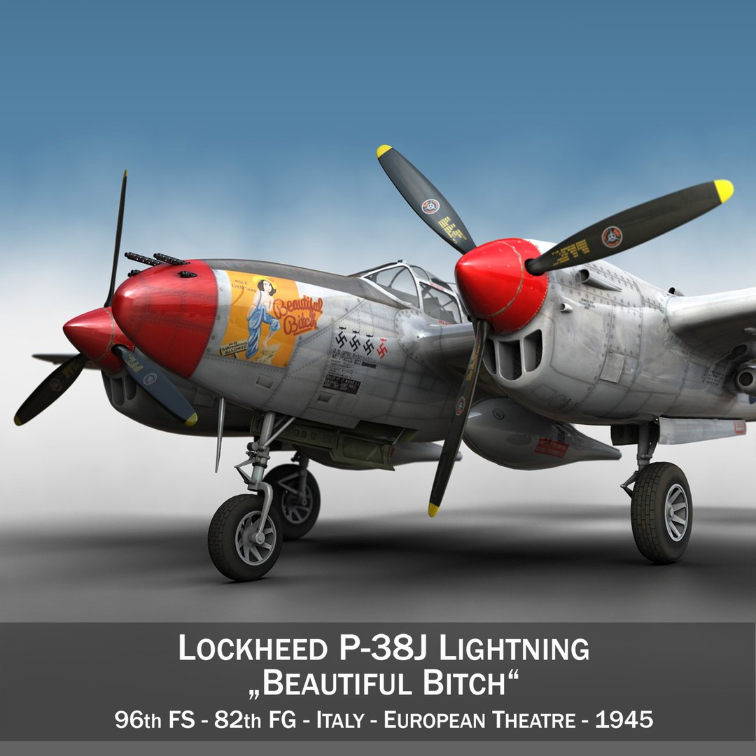 3d Lockheed Lightning - Beautiful Model
