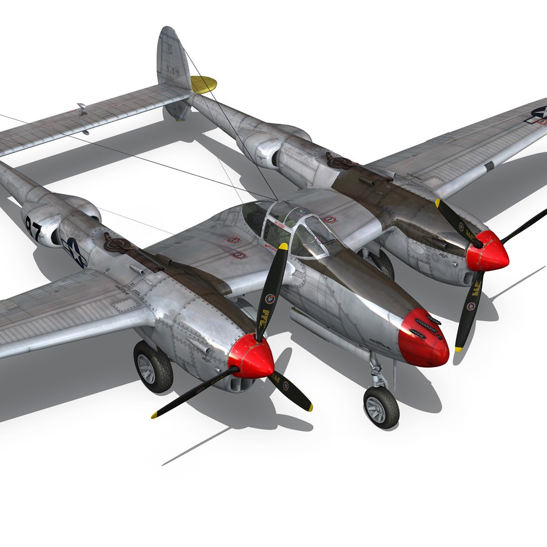 3d Lockheed Lightning - Beautiful Model