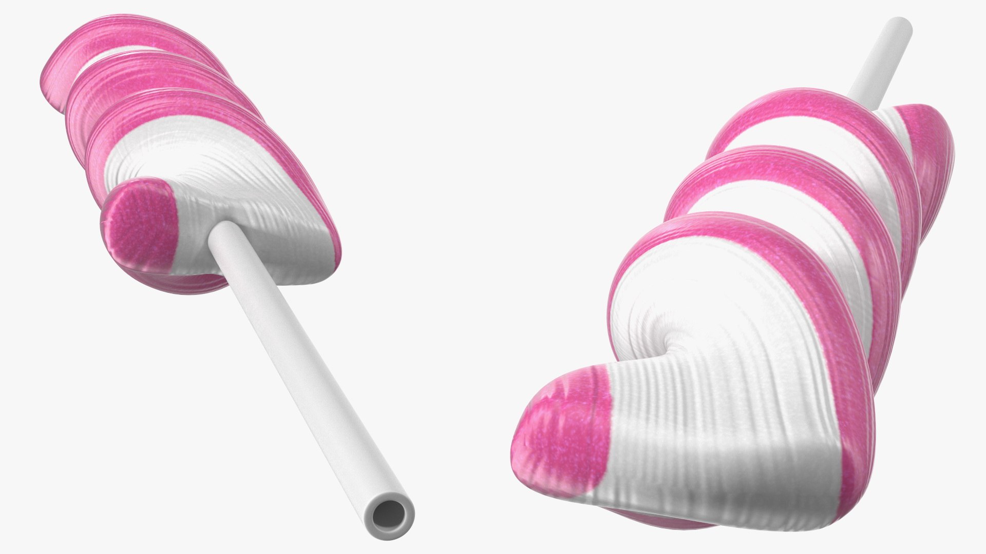 Pink Twist Lollipop Stick model - TurboSquid 1785459