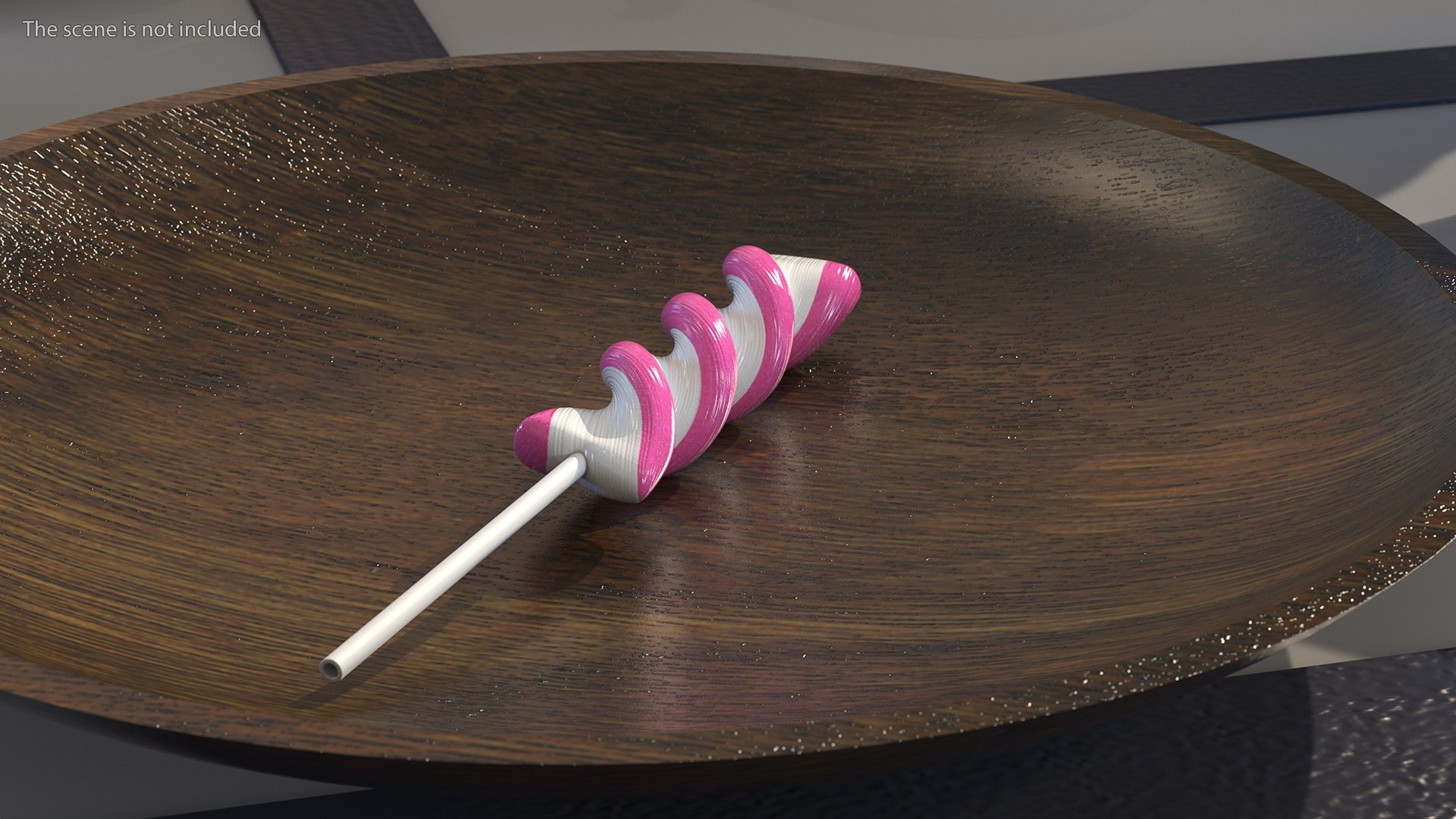 Pink Twist Lollipop Stick model - TurboSquid 1785459