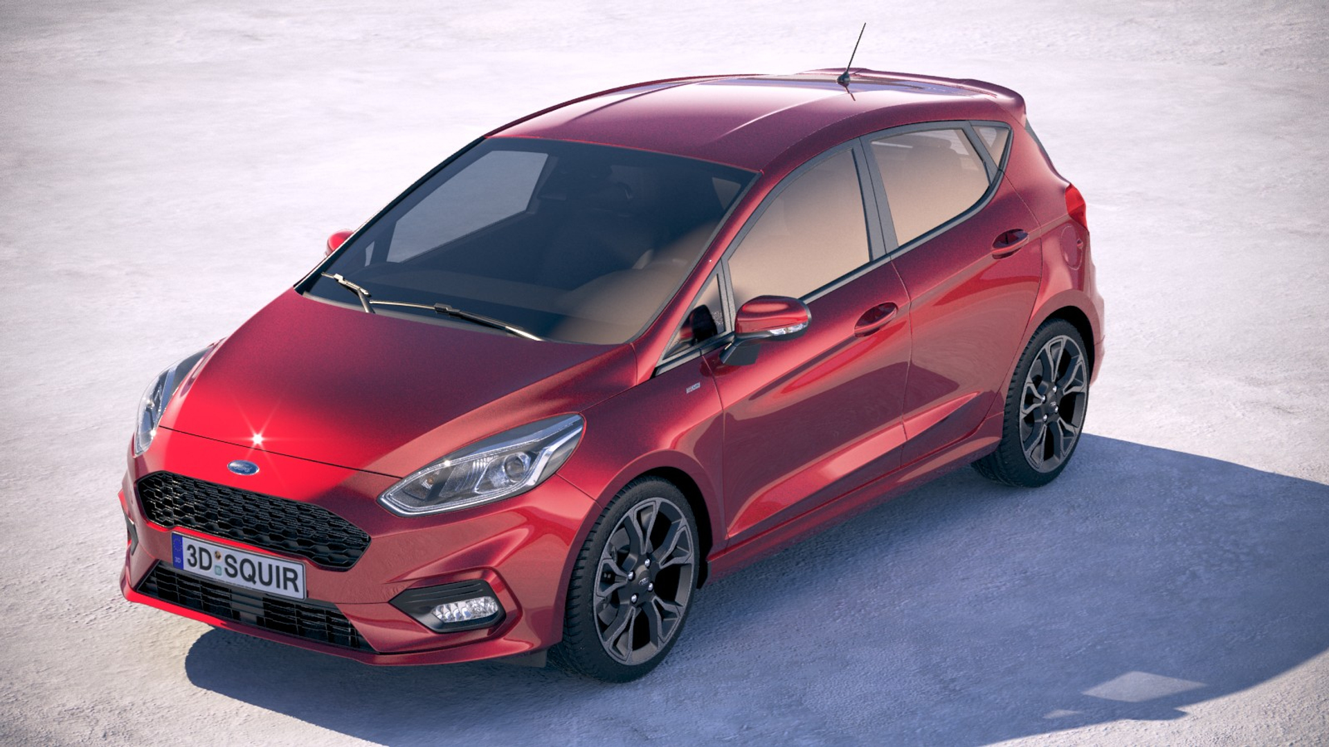 Fiesta St-line 5-door 3D Model - TurboSquid 1229367