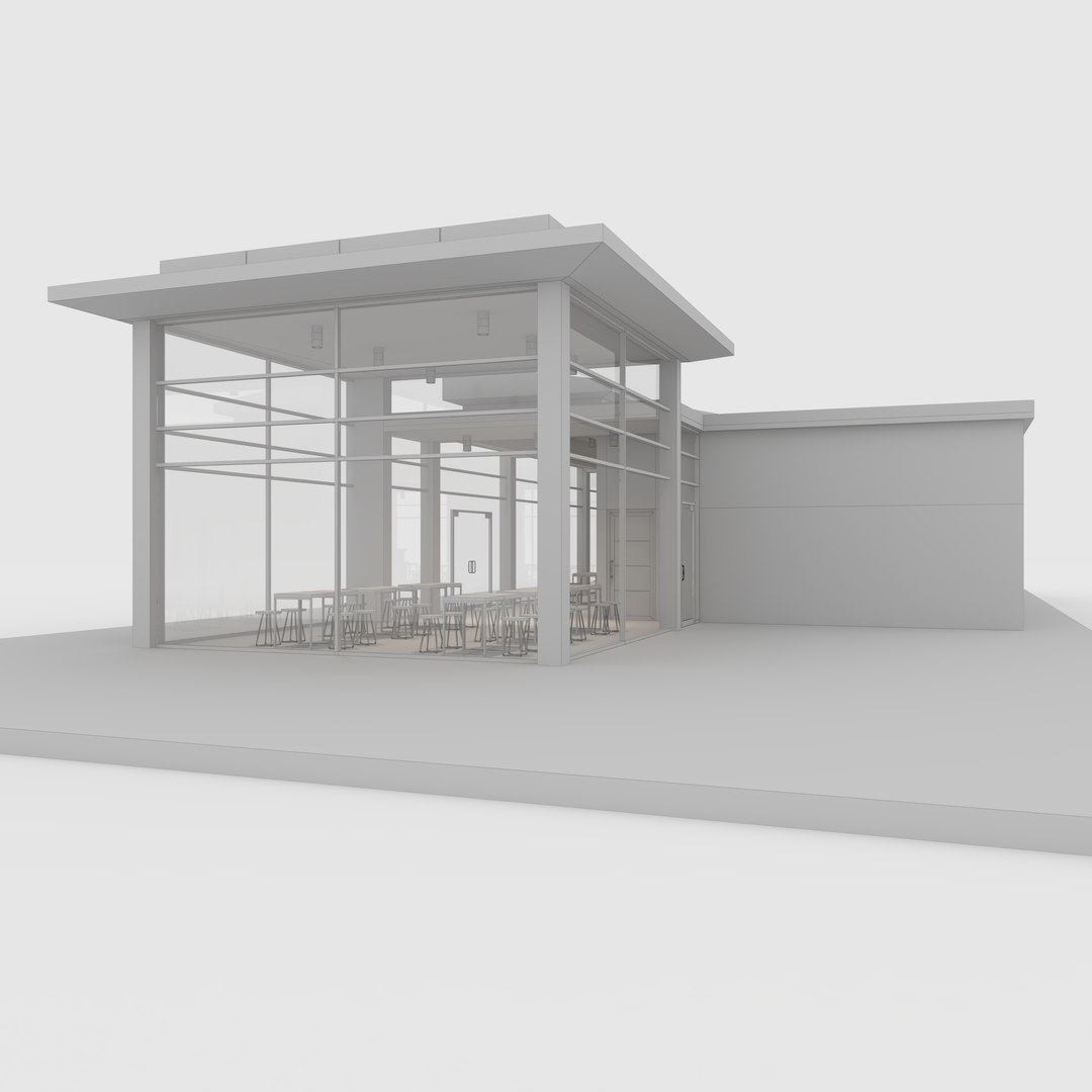 3D Cafe Modern 2 - TurboSquid 2116219