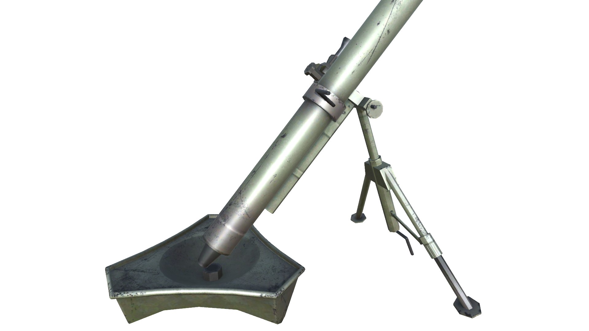 08-mortar-gun Model 3d Game Ready Model Low-poly 3D Model 3D Model ...