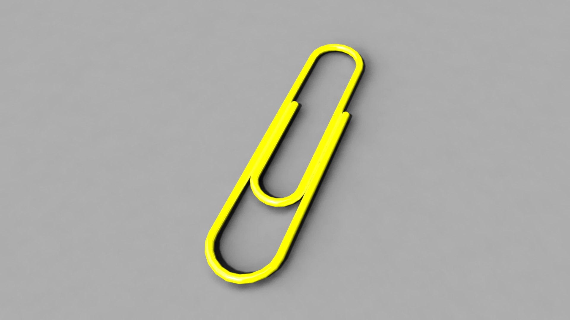 3d model paperclip modelled