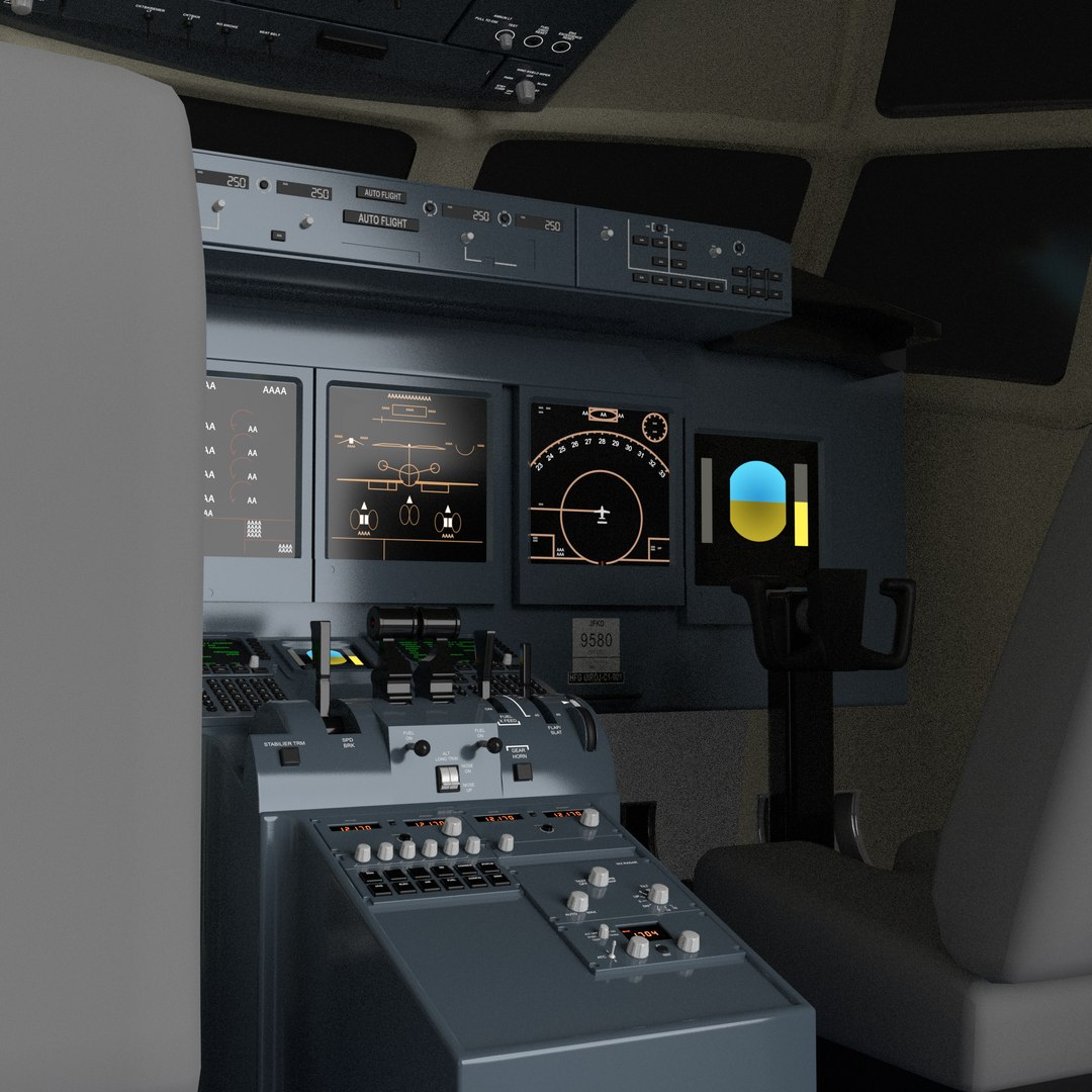 3D Cockpit Boeing 717 - TurboSquid 1598378