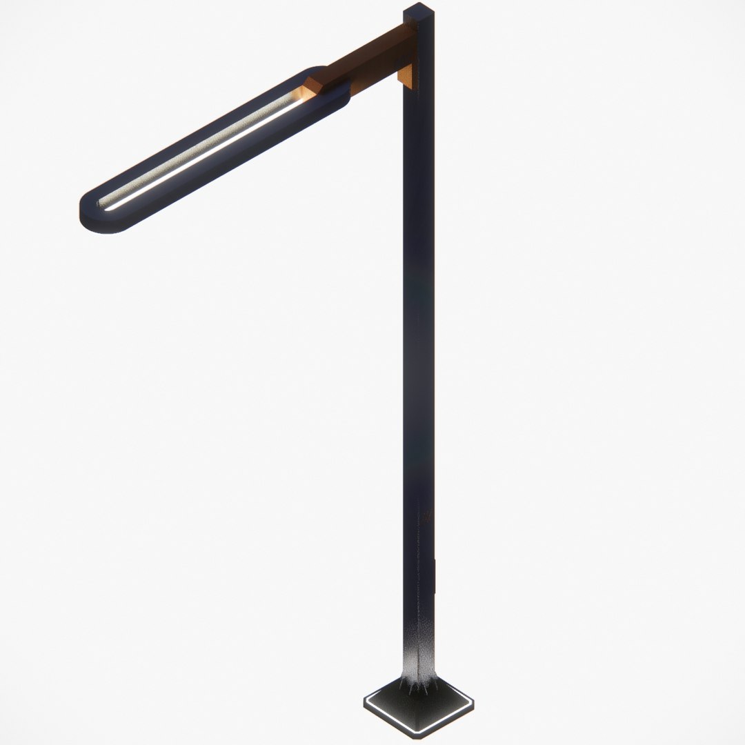 Sci-fi Simple Street Light Post 002 3D Model - TurboSquid 1980944