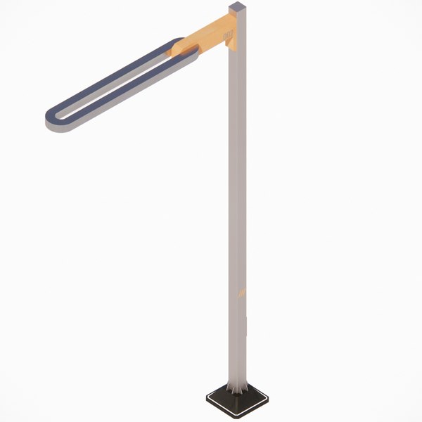 Sci-fi Simple Street Light Post 002 3D model - TurboSquid 1980944