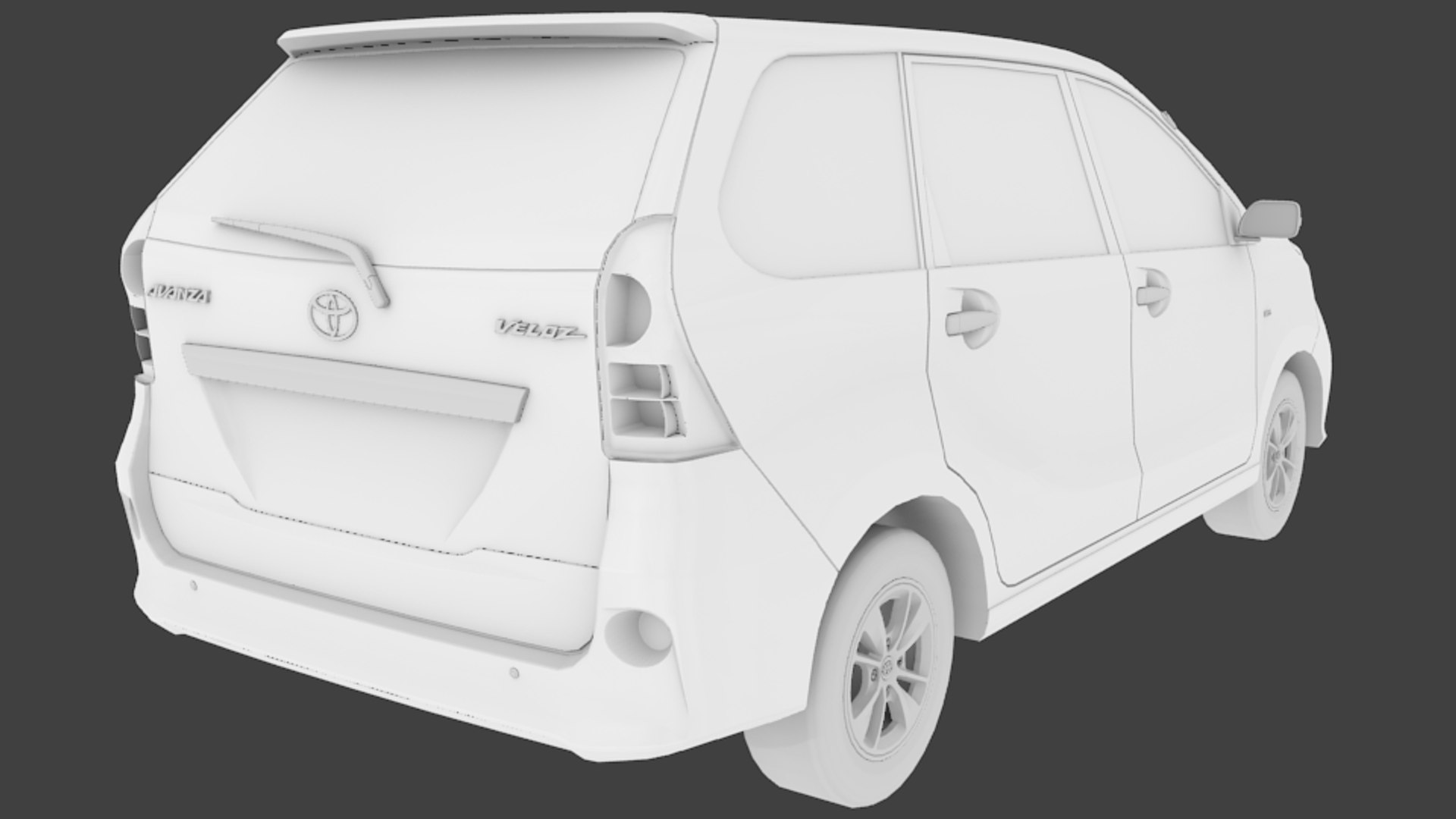 Toyota Avanza Veloz 3D Model - TurboSquid 1622854