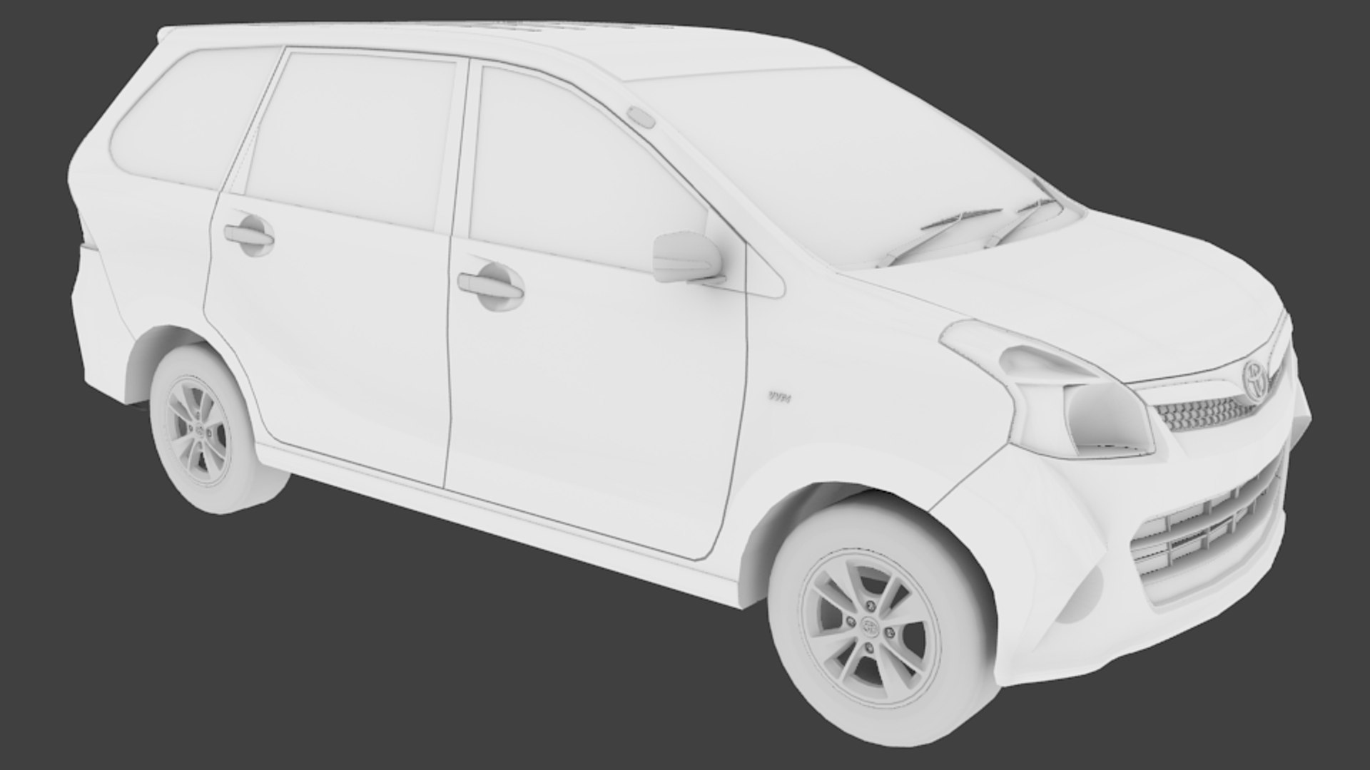 Toyota Avanza Veloz 3D Model - TurboSquid 1622854