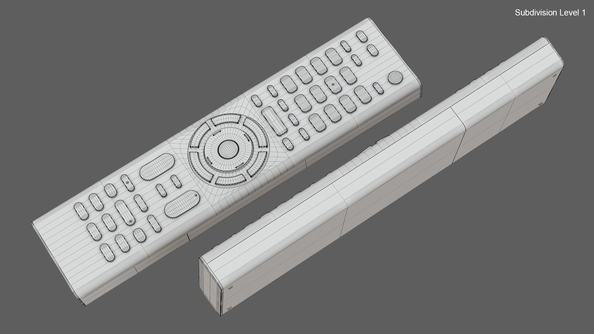 TV Remote Control 02 3D - TurboSquid 1944343