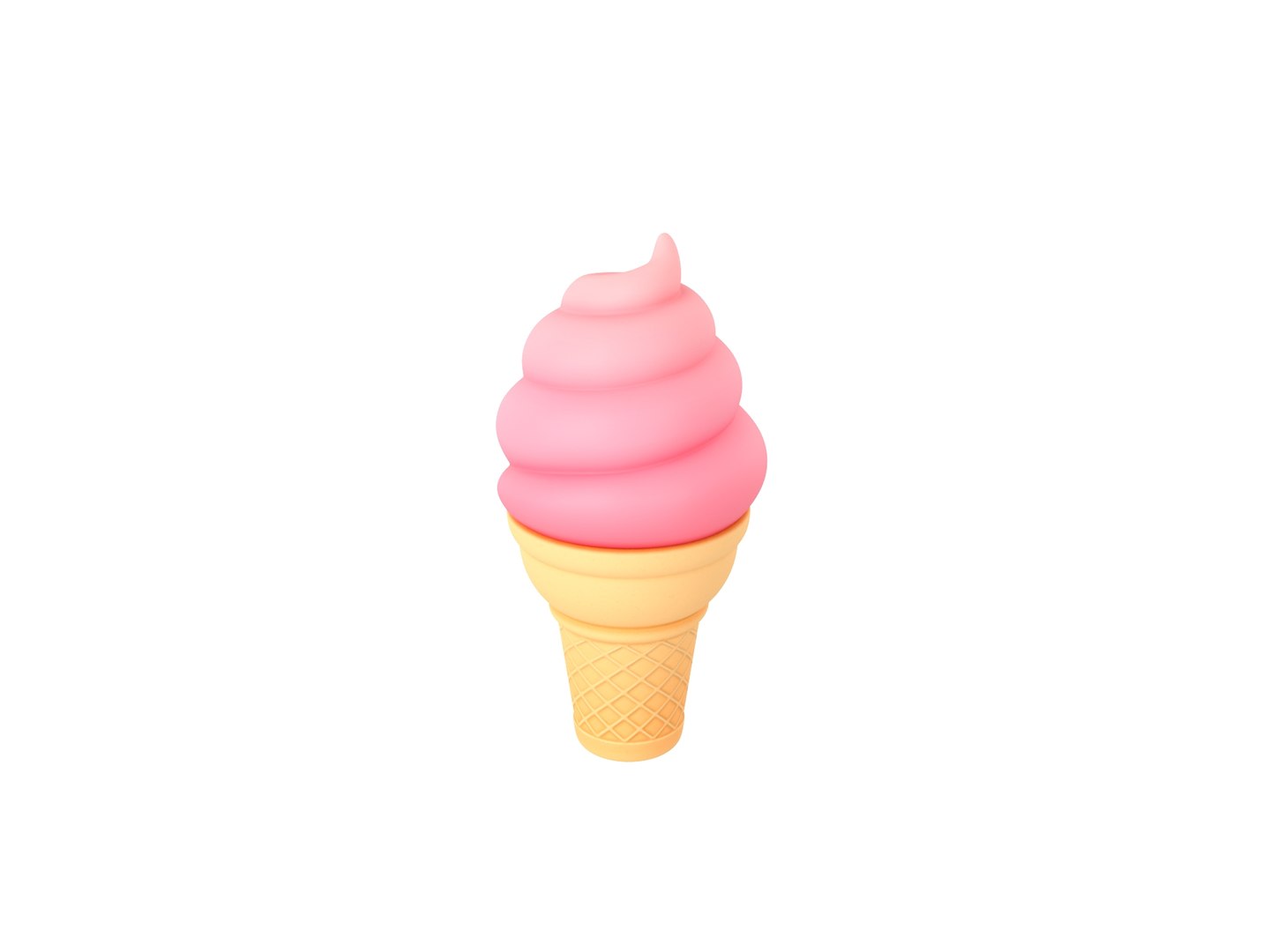 3D Cartoon Ice Cream Model - TurboSquid 1905230