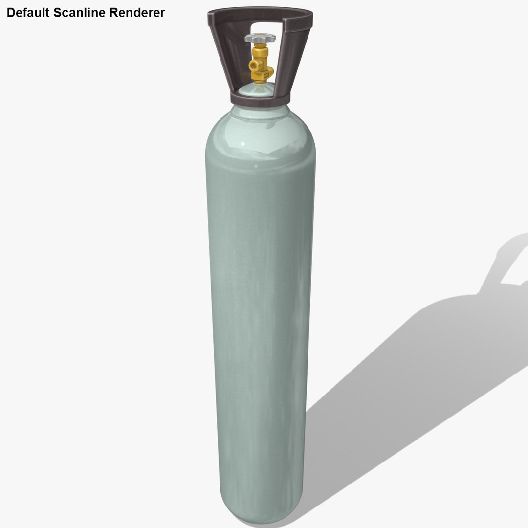 realistic gas cylinder 9 3d model
