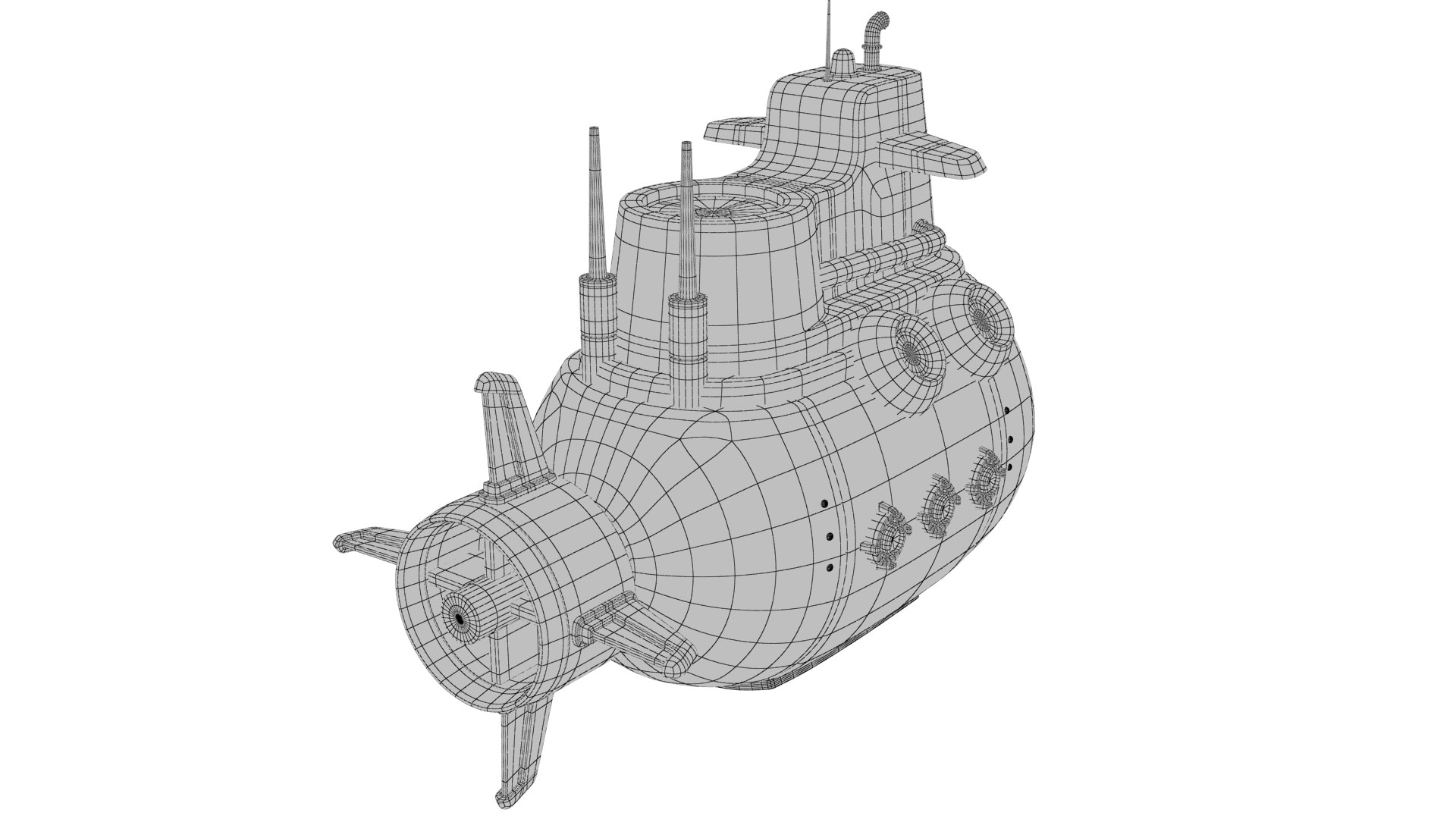 3D Model Submarine Sub Marine - TurboSquid 1581071