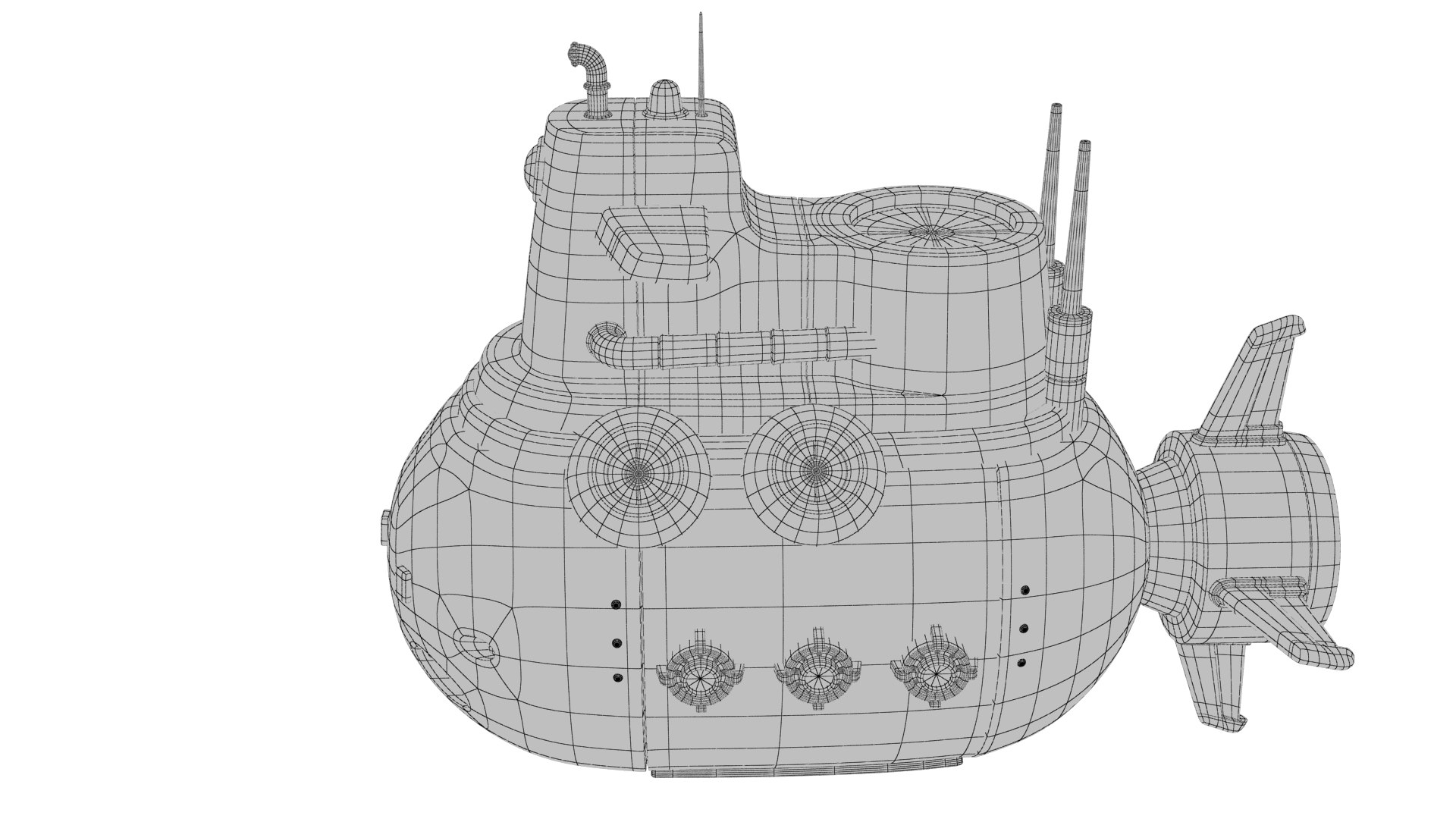 3D Model Submarine Sub Marine - TurboSquid 1581071